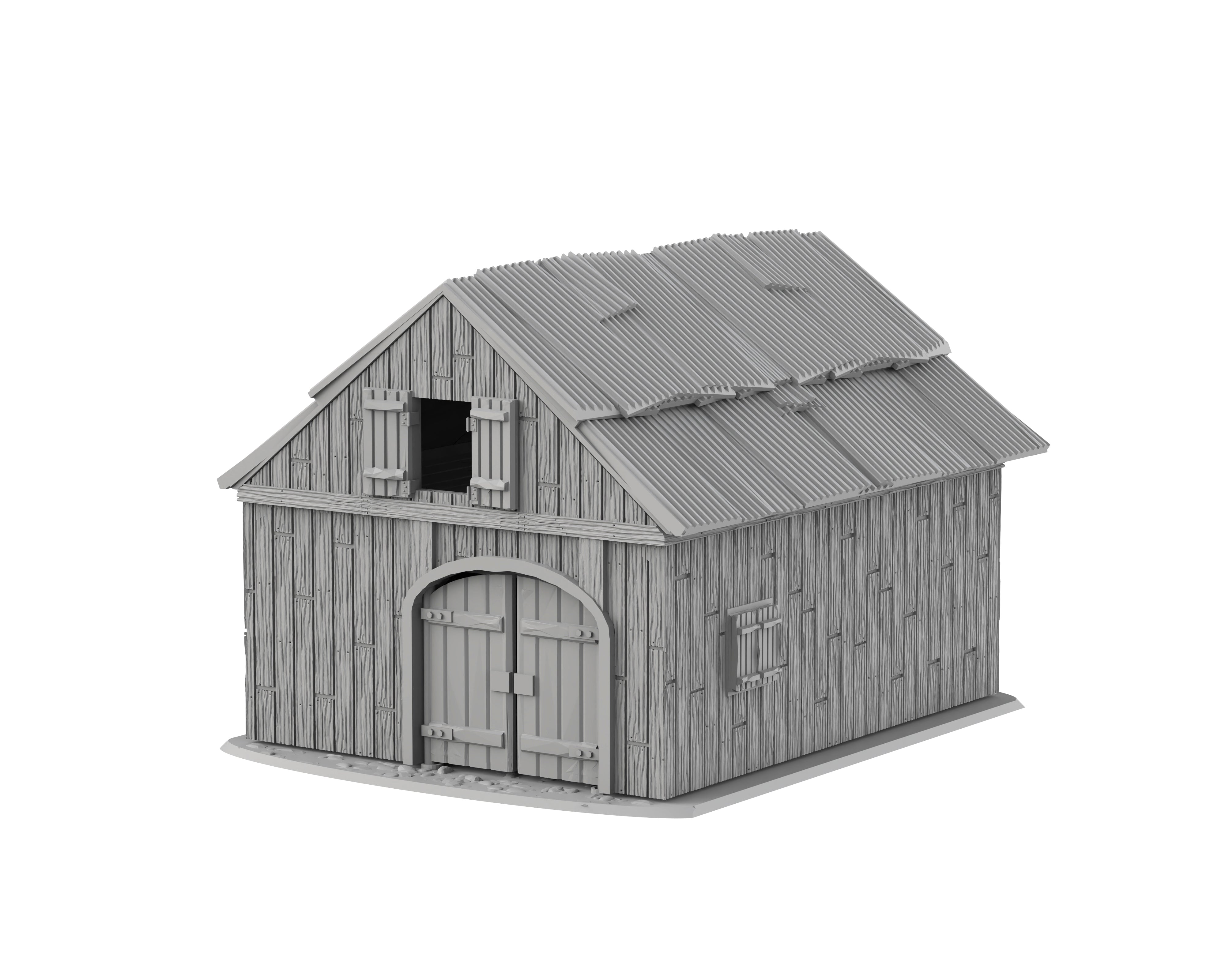 Large Barn - Papelotte Farm - Nap01 – wargamezone